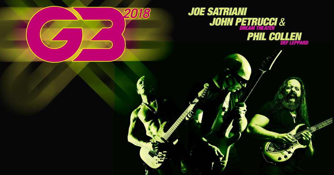 Joe Satriani Presents: G3 2018 Tour with John Petrucci and Phil Collen ...